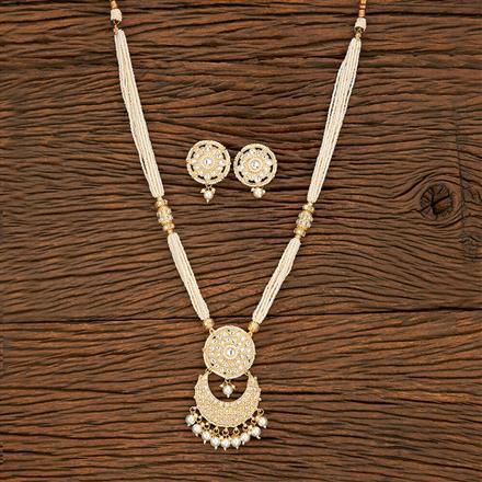 Buy Indo Western Long Necklace With Gold Plating 103741 | Kanhai Jewels