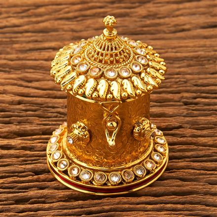 Buy Antique Classic Sindoor Box with gold plating 18988 | Kanhai Jewels