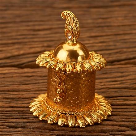 Buy Antique Classic Sindoor Box with gold plating 200276 | Kanhai Jewels