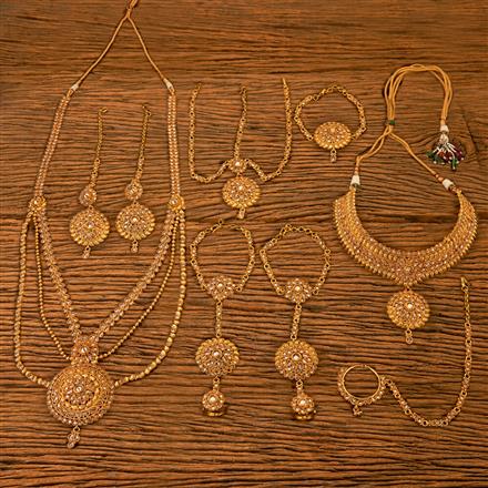 Buy Antique Classic Bridal Sets With Gold Plating 201928 | Kanhai Jewels
