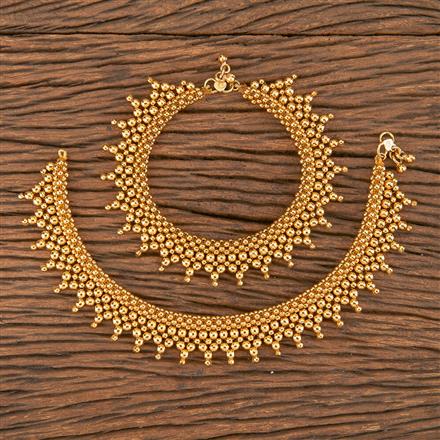 Buy Antique Plain Payal With Gold Plating 206018 | Kanhai Jewels