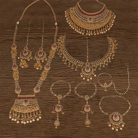 Buy Antique Classic Bridal Sets With Gold Plating 206024 | Kanhai Jewels