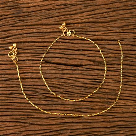 Buy Antique Plain Payal with gold plating 20671 | Kanhai Jewels