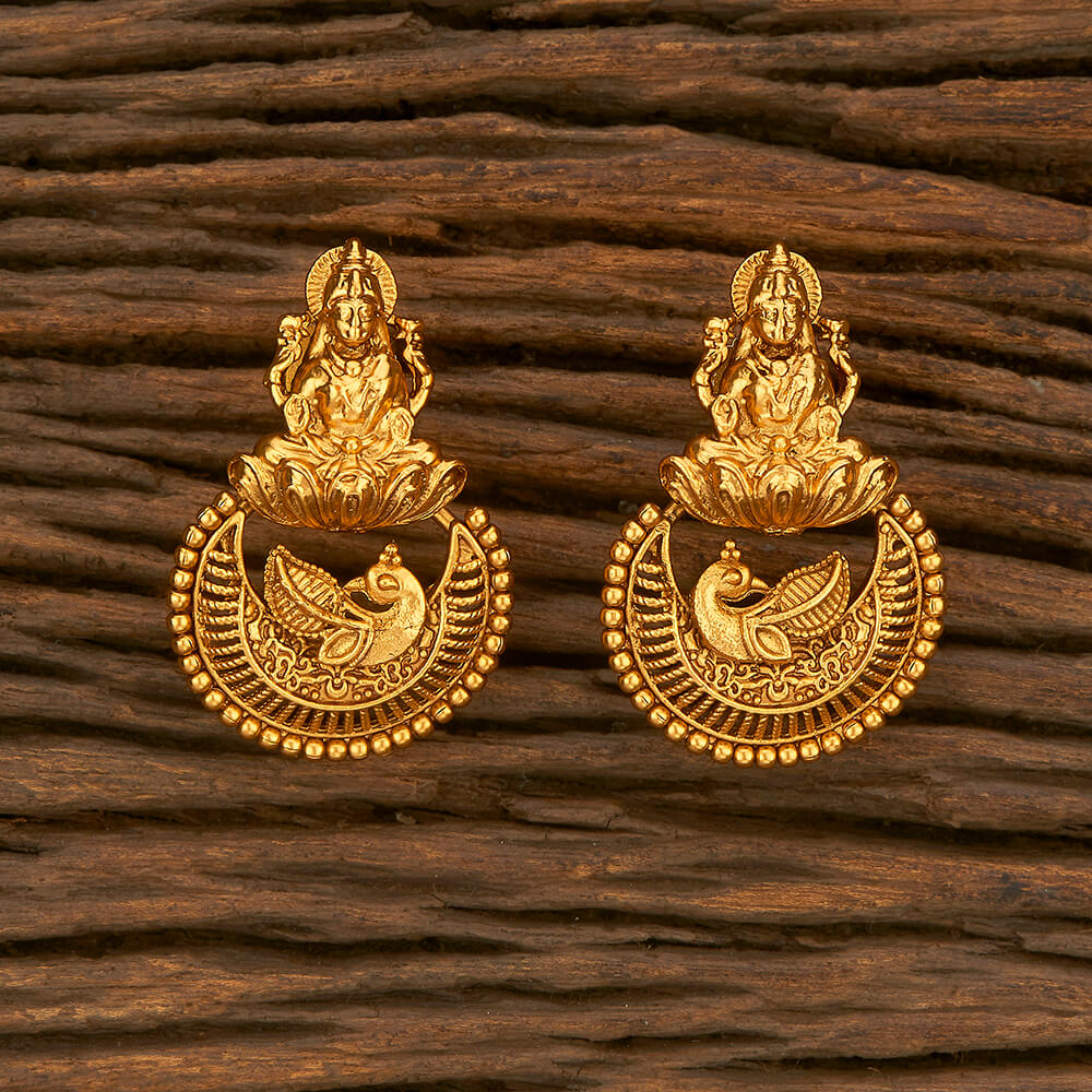 Traditional South Indian Gold Earrings