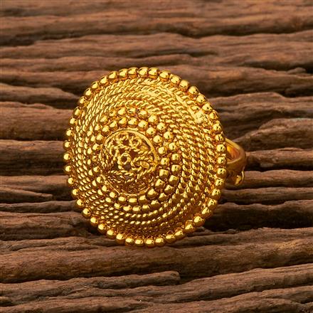 Buy Antique Plain Ring with gold plating 20801 | Kanhai Jewels