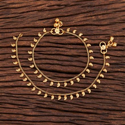 Buy Antique Baby Payal With Gold Plating 209188 | Kanhai Jewels