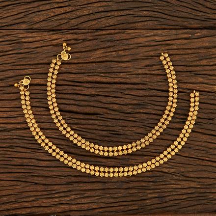 Buy Antique Plain Payal With Gold Plating 209481 | Kanhai Jewels