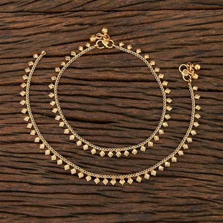 Buy Antique Plain Payal With Gold Plating 209782 | Kanhai Jewels