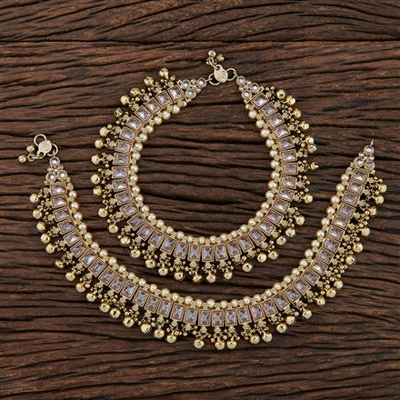 Buy Antique Ghungru Payal With Mehndi Plating 210510 | Kanhai Jewels