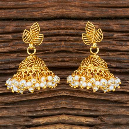 Buy Antique Moti Earring With Gold Plating 212371 | Kanhai Jewels