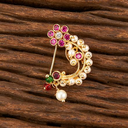 Buy Antique Maharashtrian Nath With Gold Plating 213151 | Kanhai Jewels