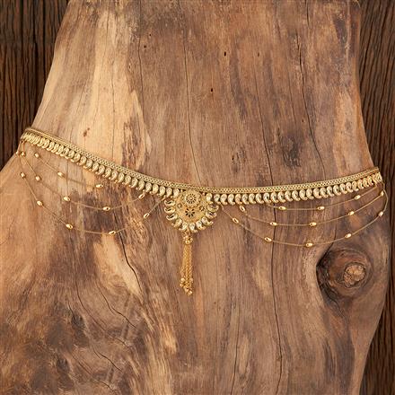 Buy Antique Plain Gold Belt With Gold Plating 213856 | Kanhai Jewels