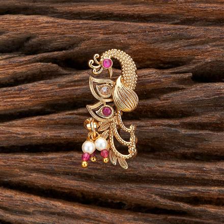 Buy Antique Peacock Nose Ring With Gold Plating 216968 | Kanhai Jewels