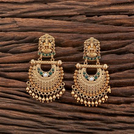 Buy Antique South Indian Earring With Gold Plating 217051 | Kanhai Jewels