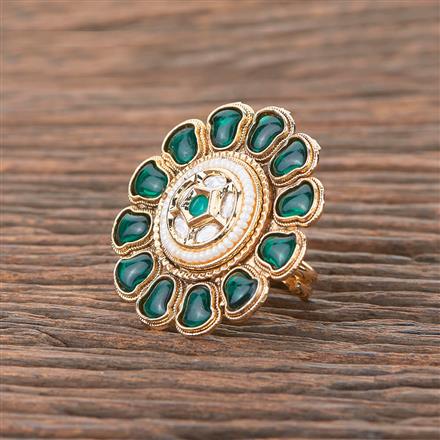 Buy Antique Adjustable Ring With Gold Plating 217541 | Kanhai Jewels