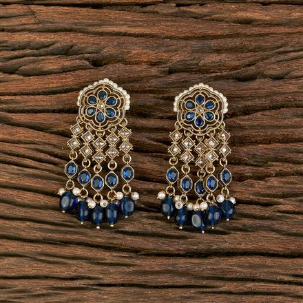 Buy Antique Moti Earring With Mehndi Plating 218013 | Kanhai Jewels
