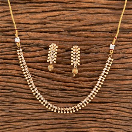 Buy Antique Pearl Necklace With Gold Plating 218213 Kanhai Jewels