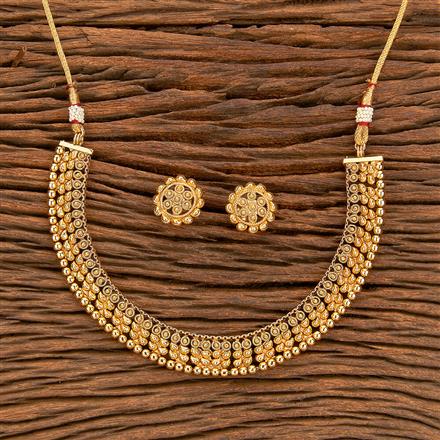 Buy Antique Delicate Necklace With Gold Plating 218282 | Kanhai Jewels
