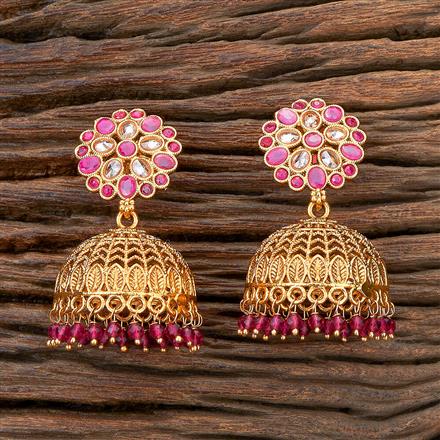 Buy Antique Jhumki With Gold Plating 218606 | Kanhai Jewels