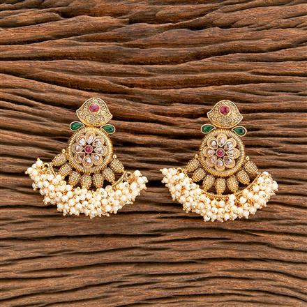 Buy Antique Moti Earring With Gold Plating 218647 | Kanhai Jewels