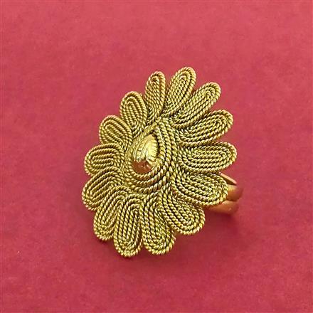 Buy Antique Adjustable Ring With Gold Plating 219049 | Kanhai Jewels