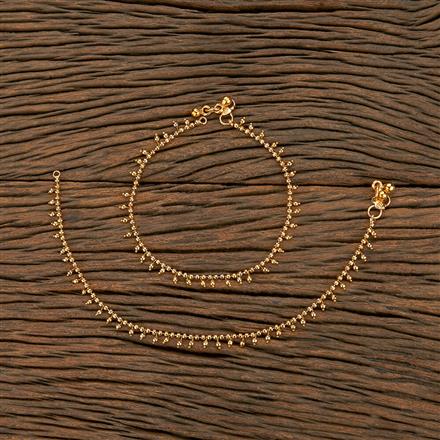 Buy Antique Plain Gold Payal 18628 | Kanhai Jewels