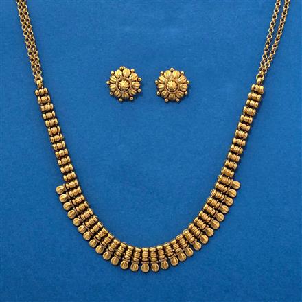 Buy Antique Delicate Necklace Set With Matte Gold Plating 227850 ...
