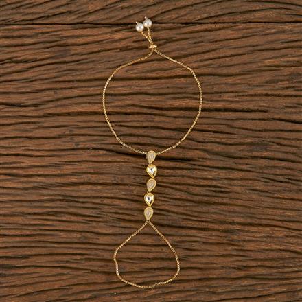 Buy Kundan Classic Hath Pan With Gold Plating 350549 | Kanhai Jewels