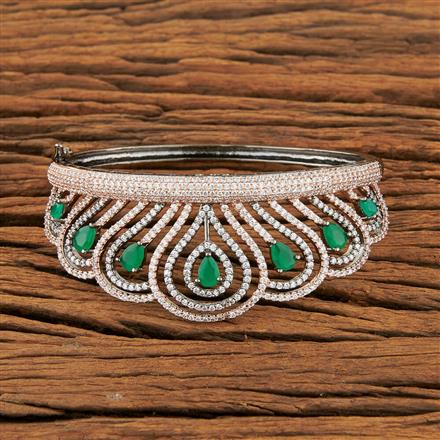 Buy Cz Classic Kada With Black Rose Plating 416819 | Kanhai Jewels