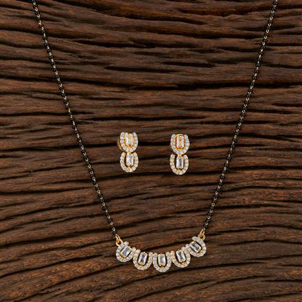 Buy Cz Classic Mangalsutra With 2 Tone Plating 418080 | Kanhai Jewels