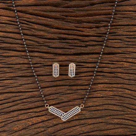 Buy Cz Tanmaniya Mangalsutra With 2 Tone Plating 419033 | Kanhai Jewels