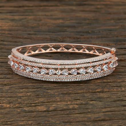 Buy Cz Delicate Kada With Rose Gold Plating 420838 | Kanhai Jewels