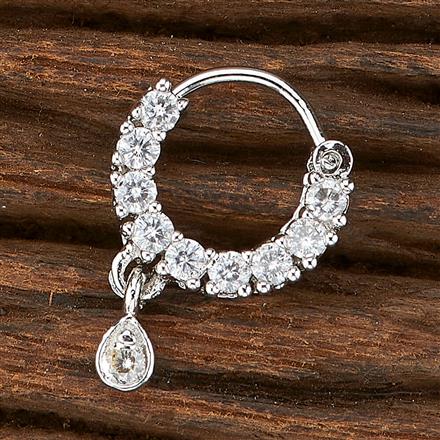 Buy American Diamond Delicate Nose Ring 422528 | Kanhai Jewels