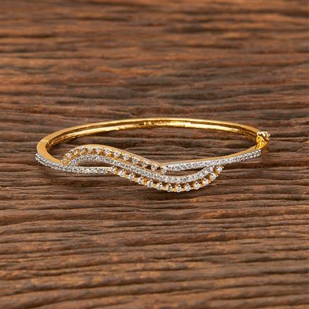 Buy American Diamond Delicate Kada With 2 Tone Plating 422715 | Kanhai ...