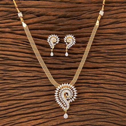 Buy American Diamond Classic Pendant Set 423165 | Kanhai Jewels