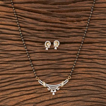 Buy American Diamond Tanmaniya Mangalsutra With 2 Tone Plating 423230 ...