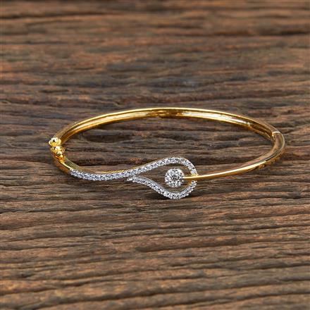 Buy Cz Delicate Kada With 2 Tone Plating 424406 | Kanhai Jewels