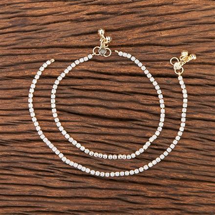 Buy Cz Delicate Payal 424890 | Kanhai Jewels