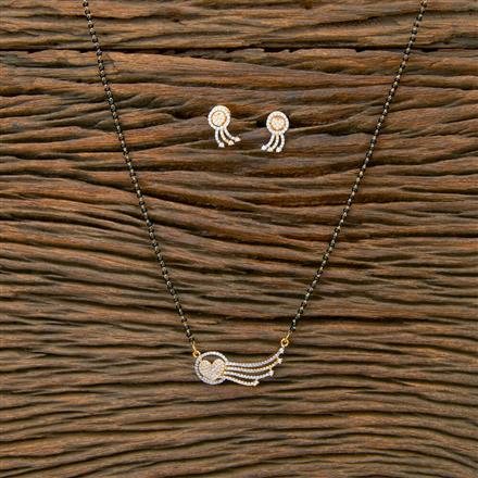 Buy Cubic Zirconia Tanmaniya Mangalsutra With 2 Tone Plating 428150 ...