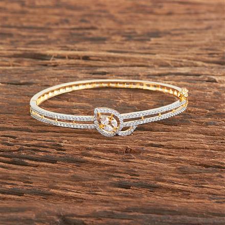 Buy Cz Delicate Kada With Black 2 Tone Rhodium Plating 428507 | Kanhai ...