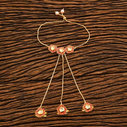 Buy Kundan Classic Hath Pan with gold plating 45025 | Kanhai Jewels