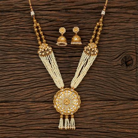 Buy Antique Mala Pendant Set With Matte Gold Plating 530141 | Kanhai Jewels