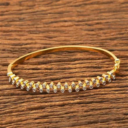 Buy CZ Delicate Kada with 2 tone plating 60769 | Kanhai Jewels