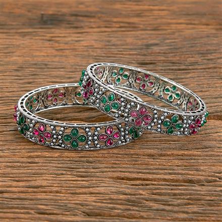 Buy Oxidised Classic Bangles With Oxidised Plating 805837 | Kanhai Jewels